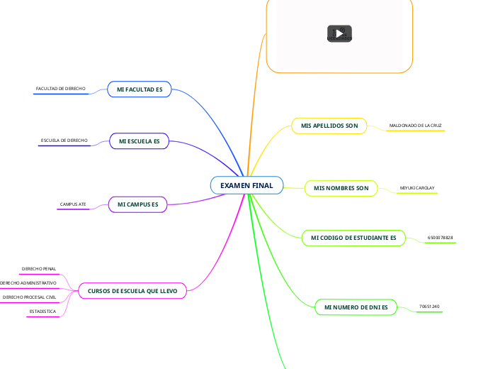 EXAMEN FINAL - Mind Map
